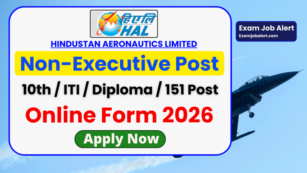 HAL India Non‑Executive Recruitment 2026 – Apply Online For 151 Posts